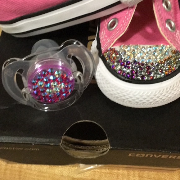 Converse | Shoes | Bling Converse Pacifier | Poshmark